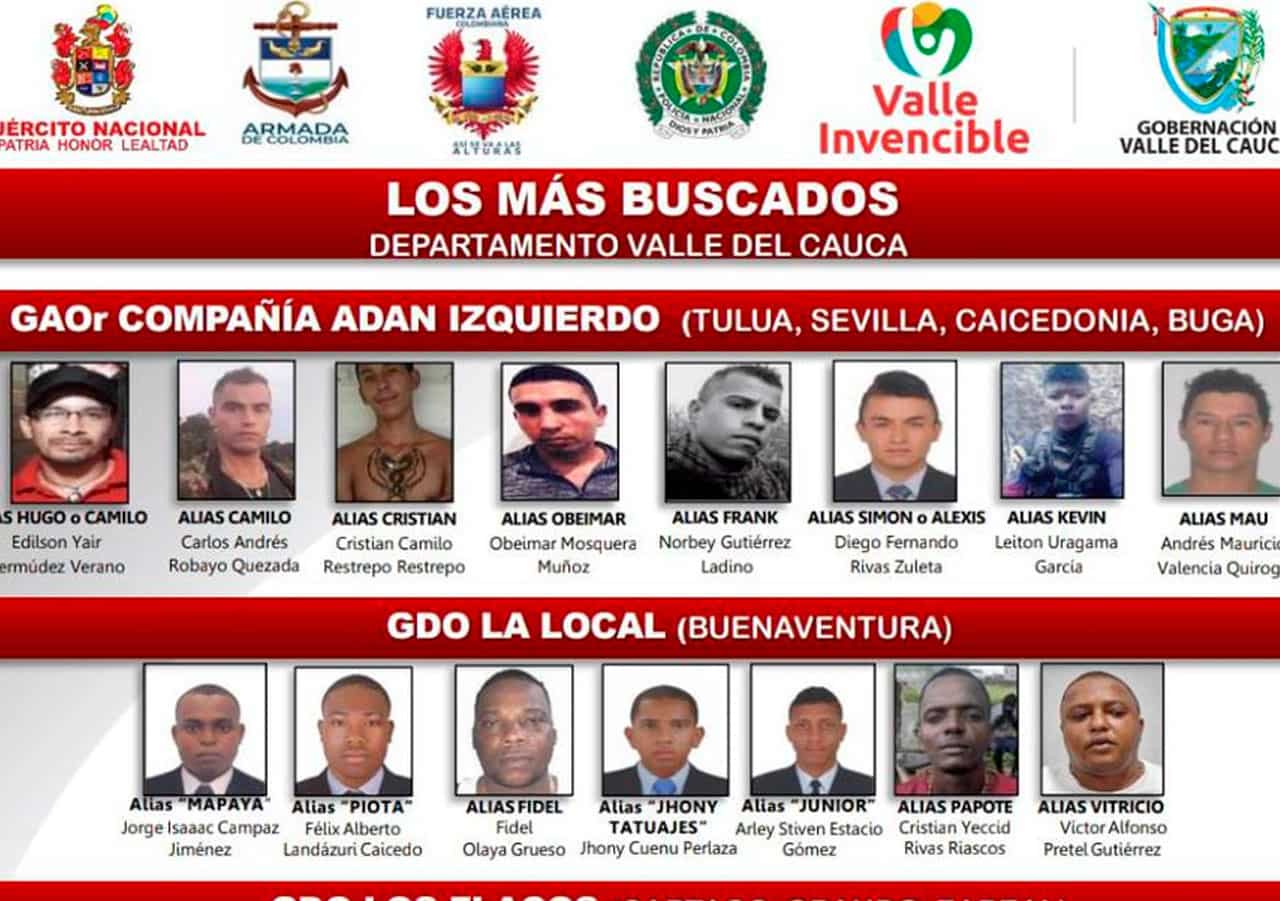 Estos son los más buscados en el Valle del Cauca - Nación Paisa