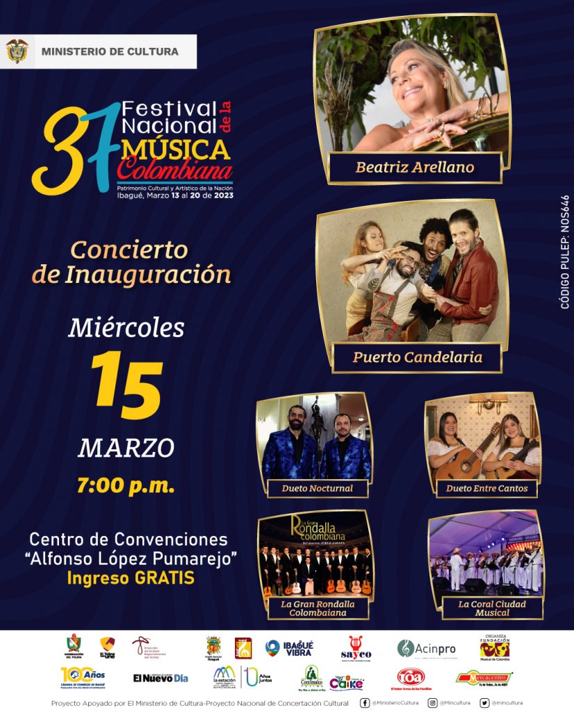 Inicia la versión 37 del Festival Nacional de la Música Colombiana ...